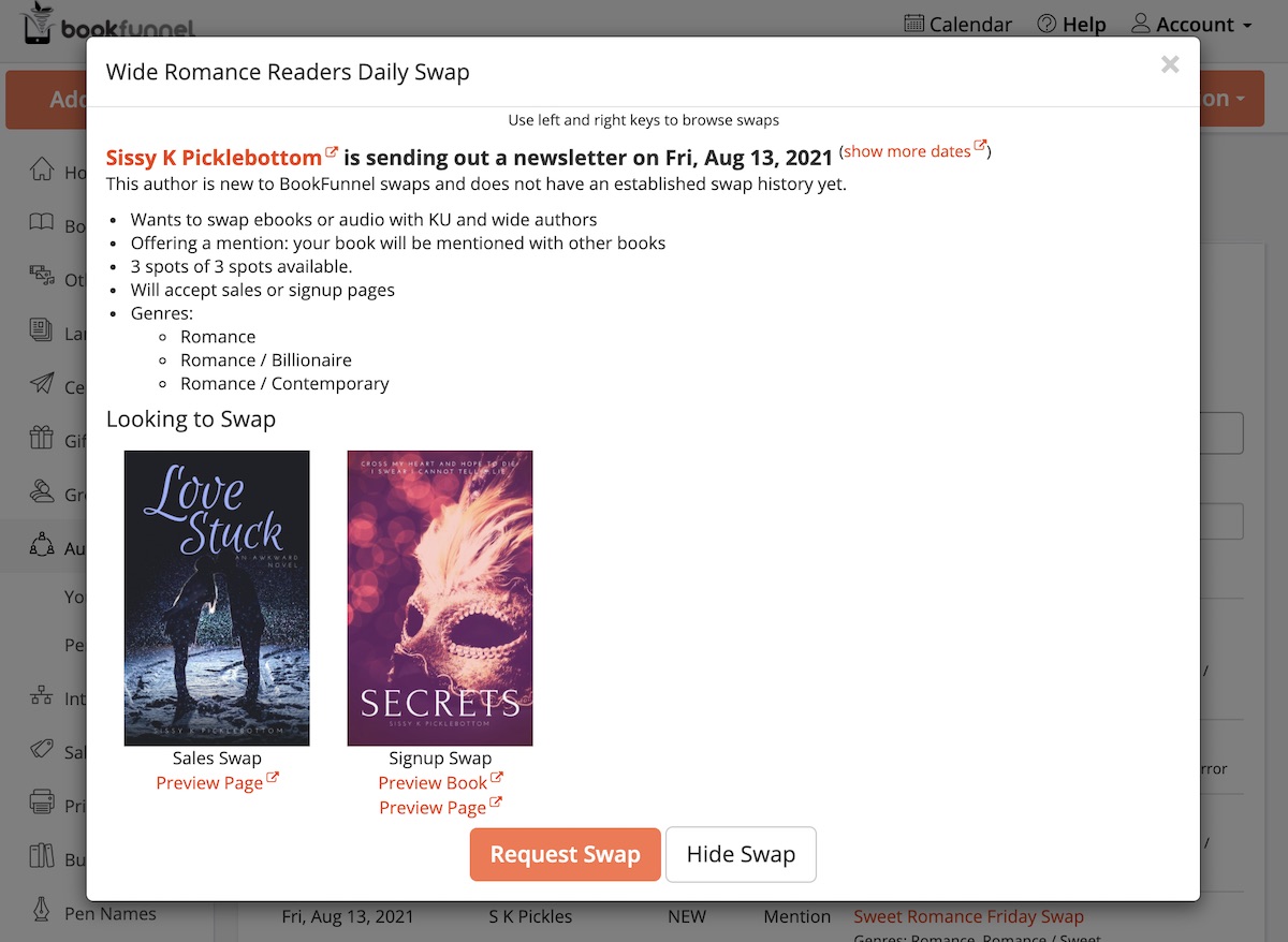 Announcing Author Swaps | BookFunnel: the blog